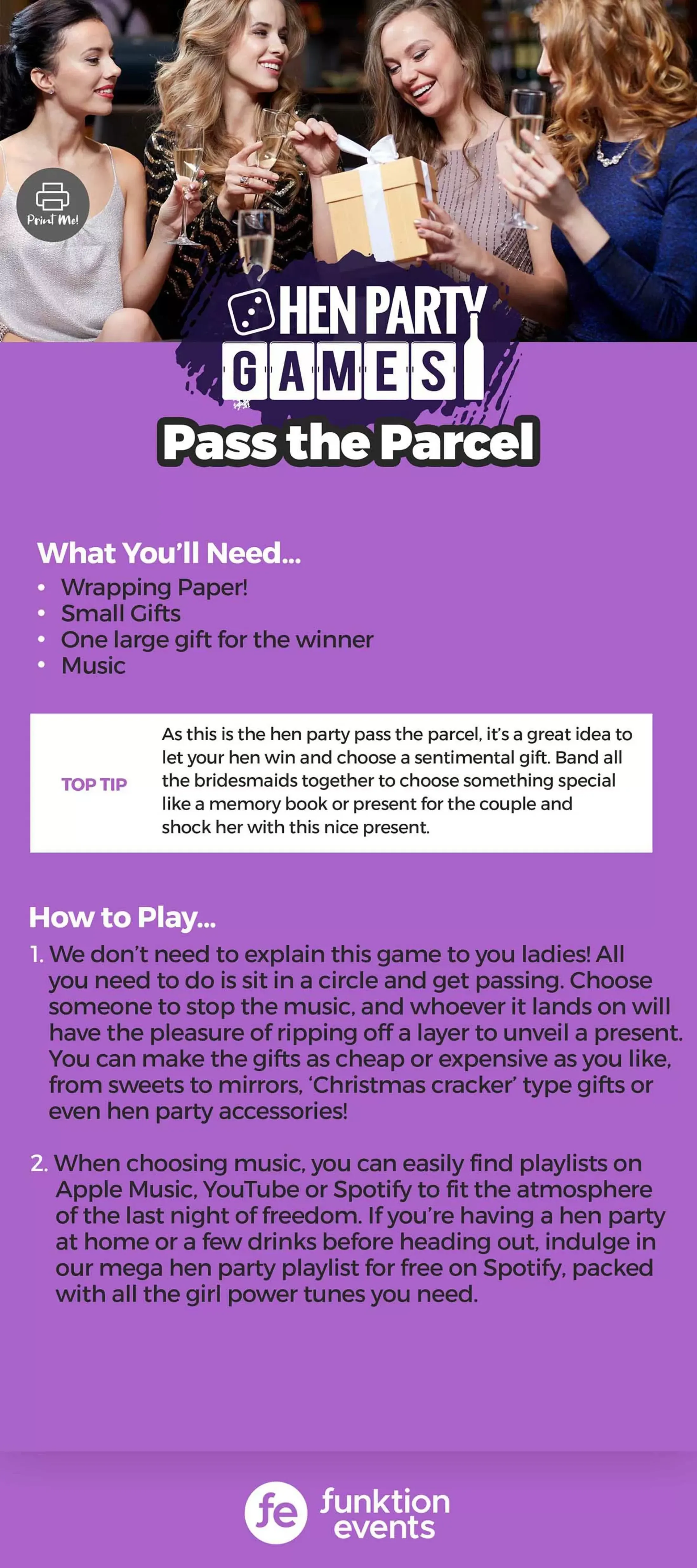 Passing The Parcel Game