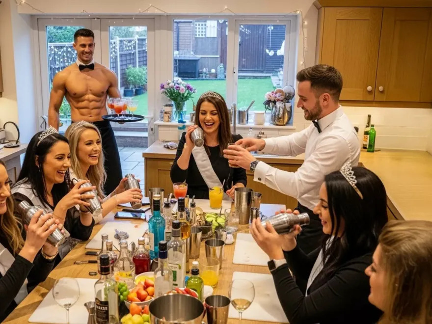 Mobile Cocktail Class & Butler Hen Party in Leicester